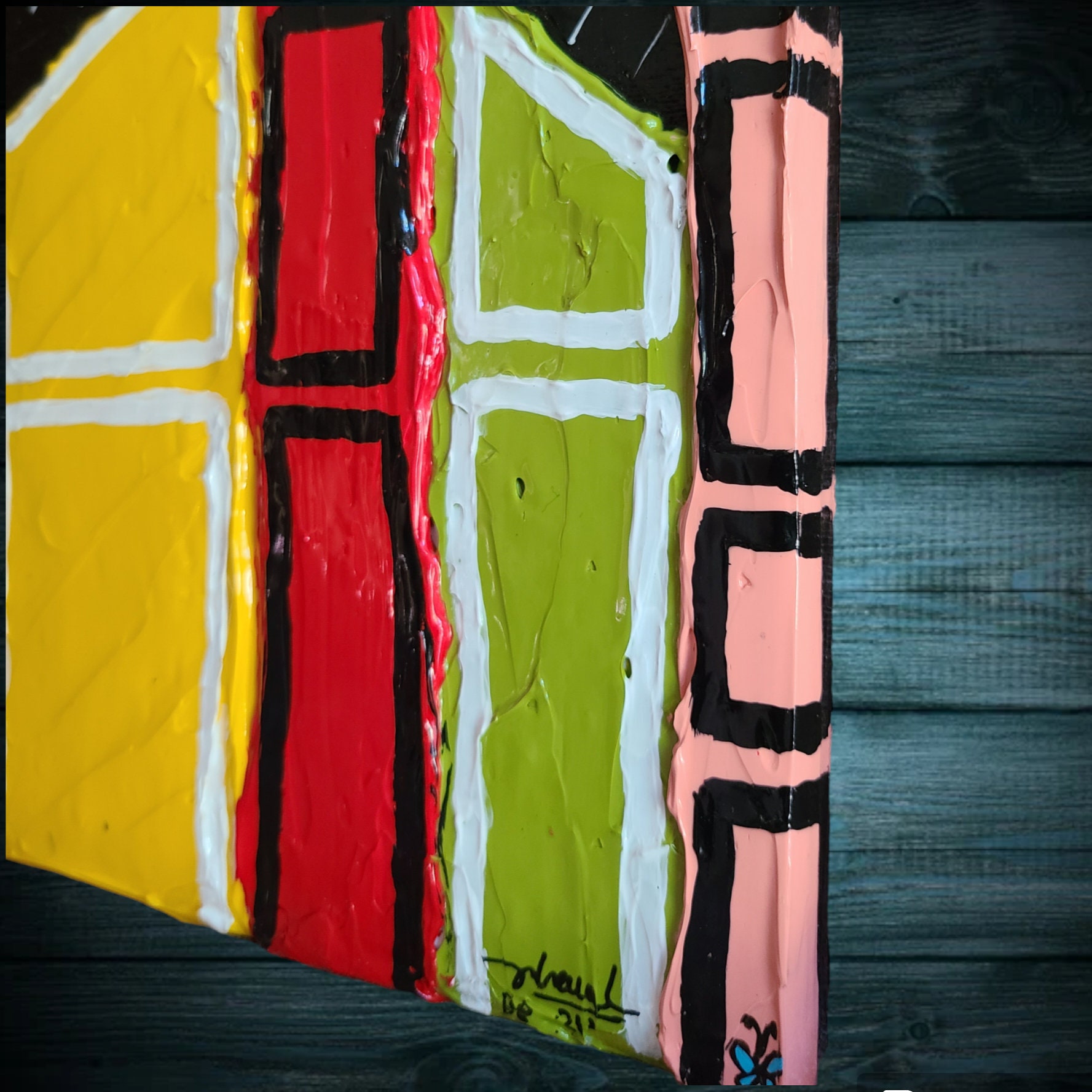 A07 Original 1212 Abstract 3D Textured Acrylic Painting. moon, You and ...