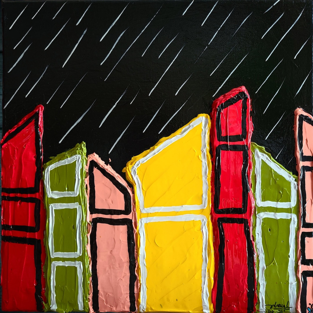 A07 Original 1212 Abstract 3D Textured Acrylic Painting. moon, You and ...