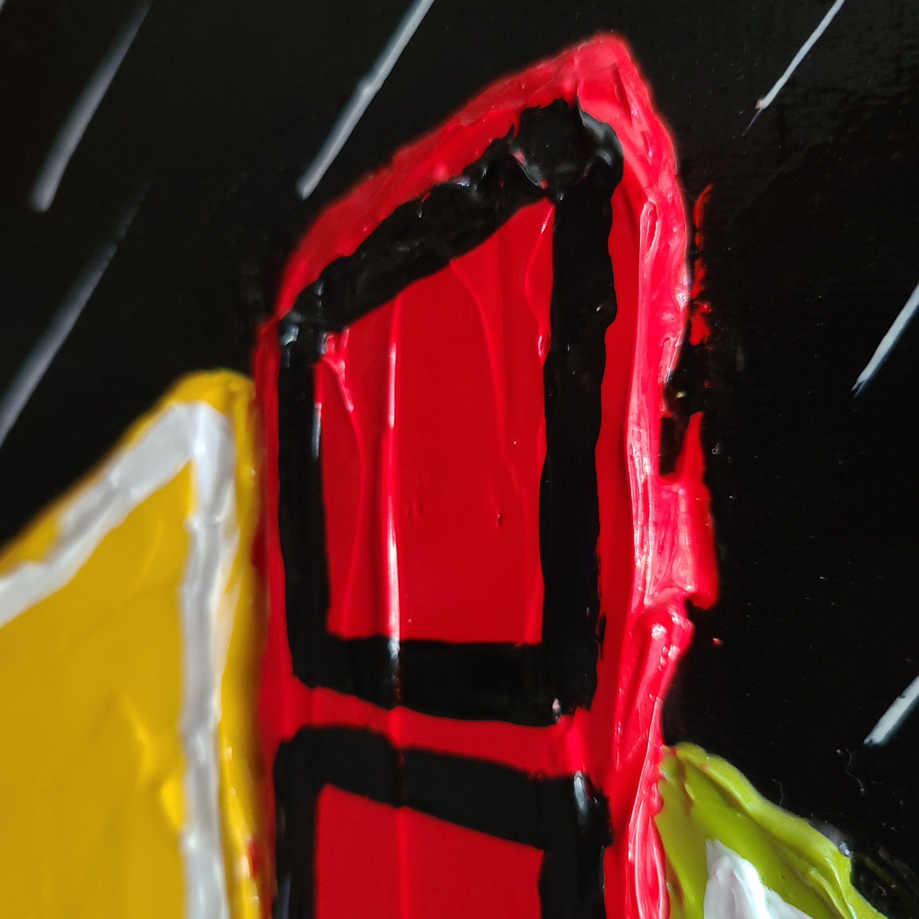 A07 Original 1212 Abstract 3D Textured Acrylic Painting. moon, You and ...