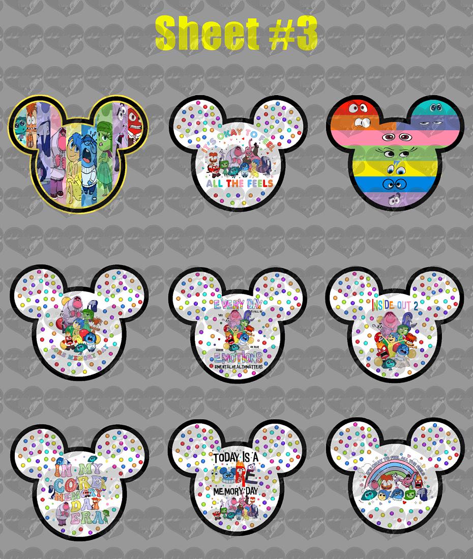 Inside Out 2 Themed High Quality Vinyl & Ink Stickers - Etsy