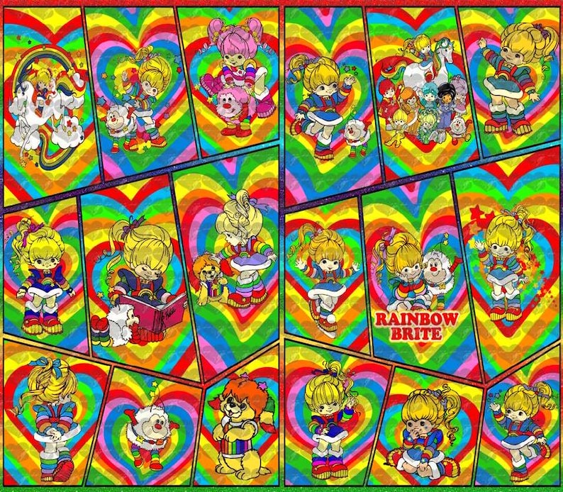 Rainbow Brite Tumbler Digital PNG 20oz 80s Image - Etsy