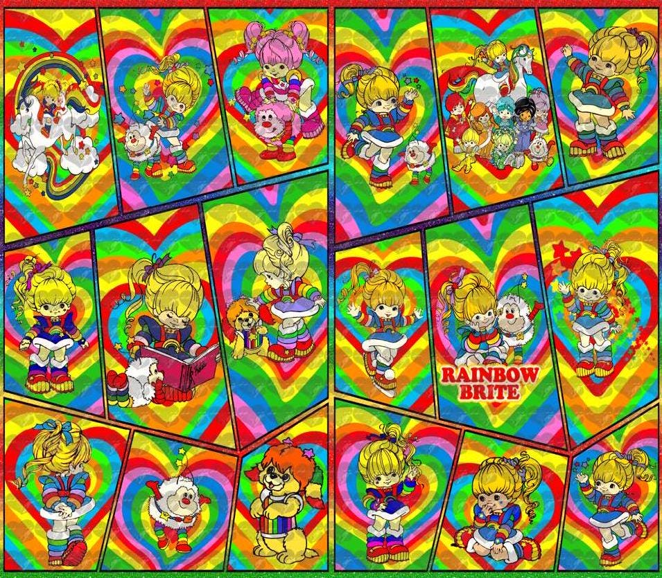 Rainbow Brite Tumbler Digital PNG 20oz 80s Image - Etsy