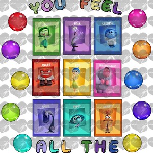 Inside Out 2 Books Png and SVG High Quality - Etsy