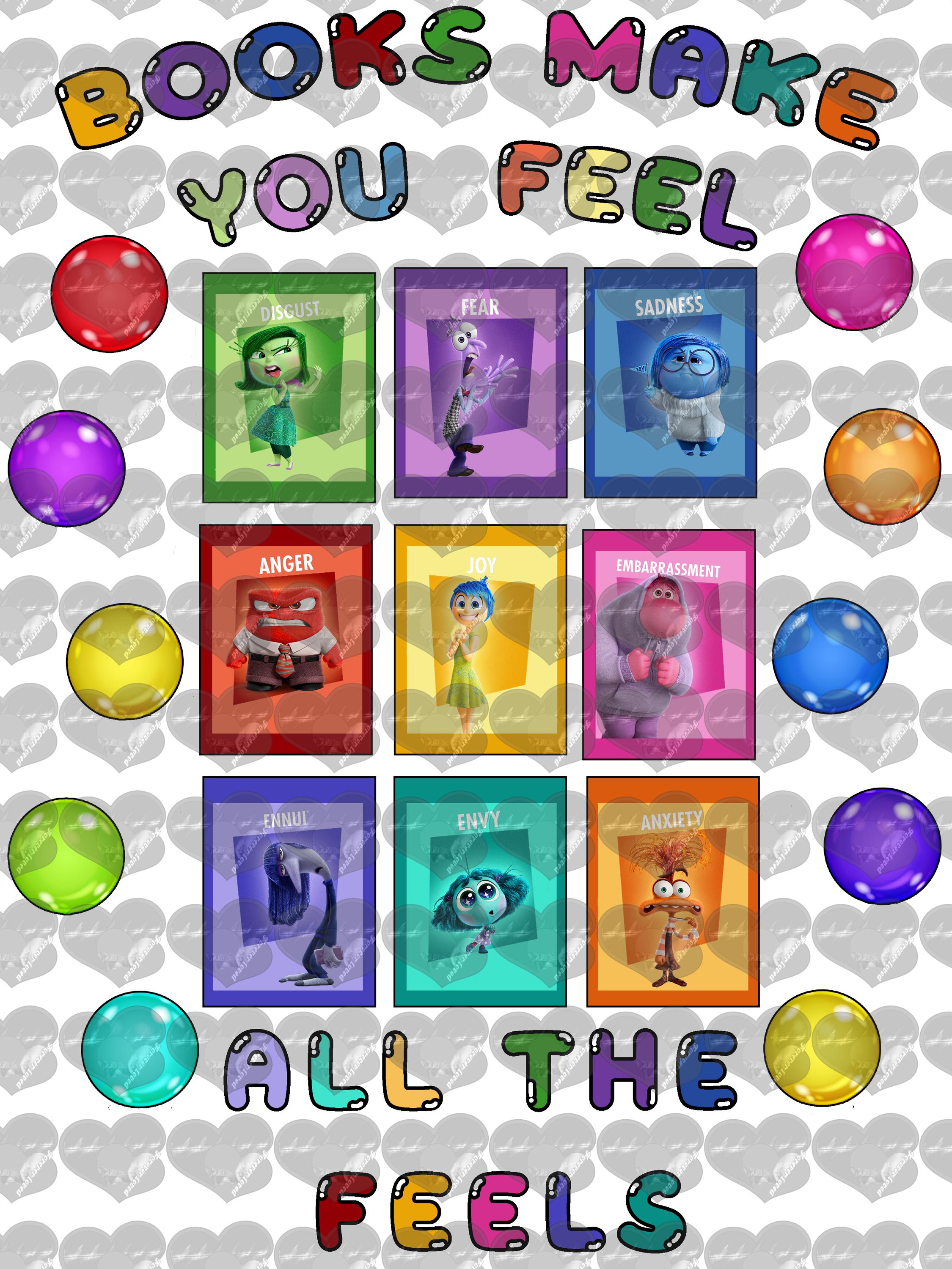 Inside Out 2 Books Png and SVG High Quality - Etsy