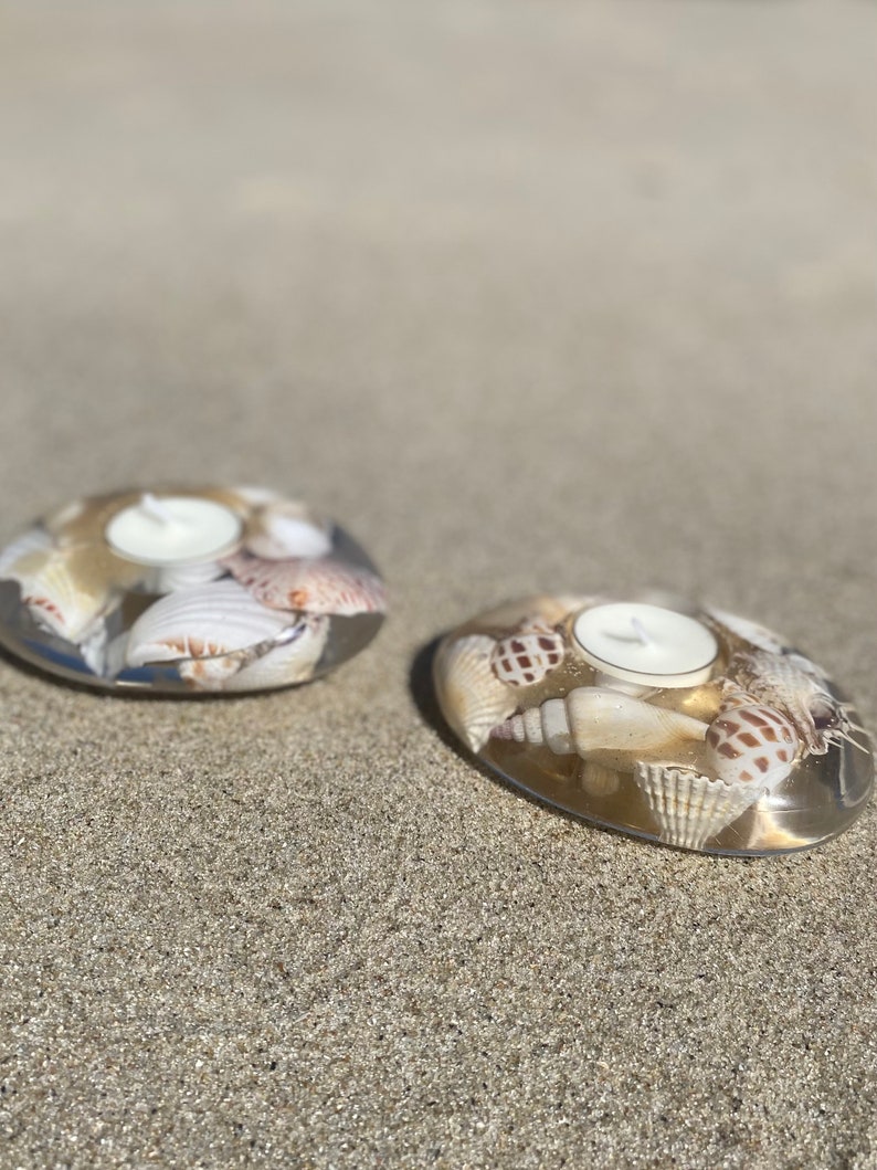 Coastal Themed Tealight Candle Holder - Etsy