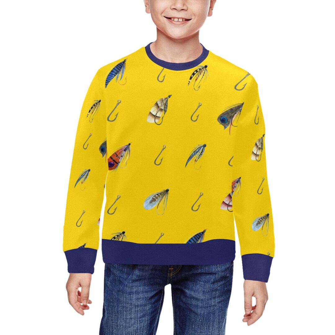 Parker Yellow | All-over Print Kids Crewneck Sweatshirt | Super Soft ...