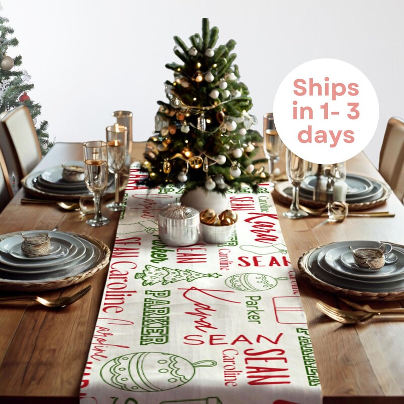 Kitchen Table Runner - Etsy