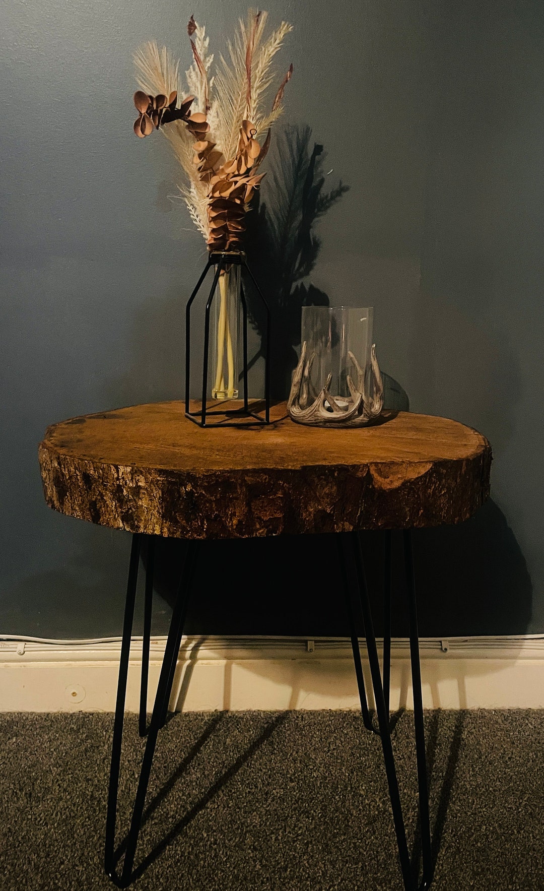 Rustic Side Table - Etsy