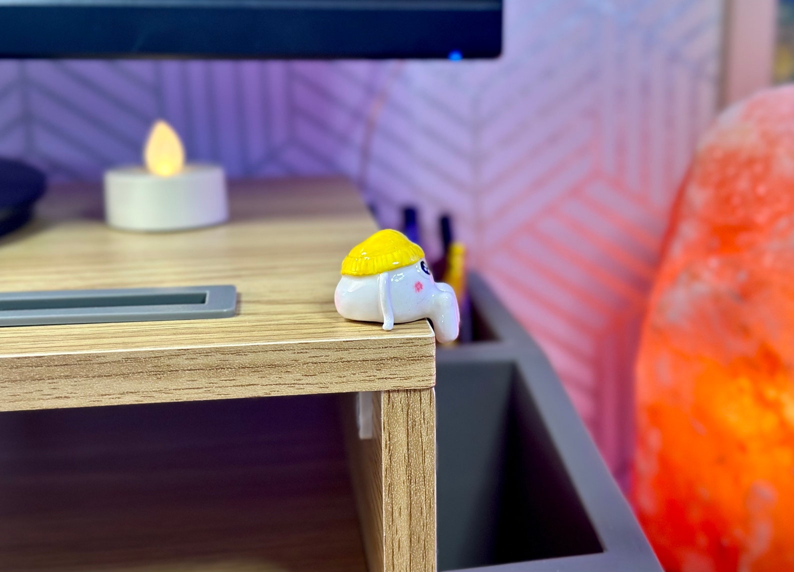 Mini Beanie Desk Pal Polymer Clay Cute Resin Desk Buddy Desk Friend - Etsy