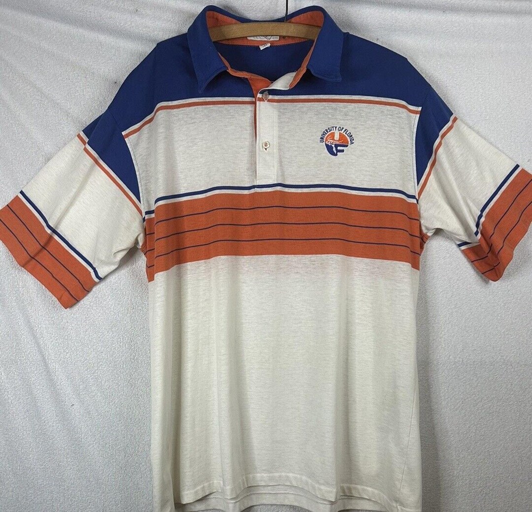 VINTAGE 70s University of Florida Gators Collared Shirt Large UF Thin ...