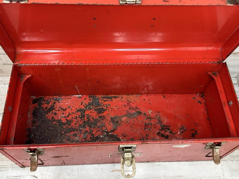 Craftsman Sears Brand Red 65141 Tool Box Chest Tray Heavy Duty Toolbox ...