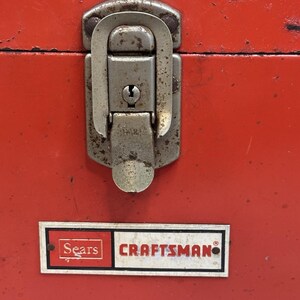 Craftsman Sears Brand Red 65141 Tool Box Chest Tray Heavy Duty Toolbox ...