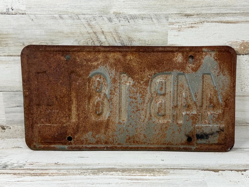 Vintage Rustic 1986 Alabama Heart of Dixie License Plate 44B 1814 ...