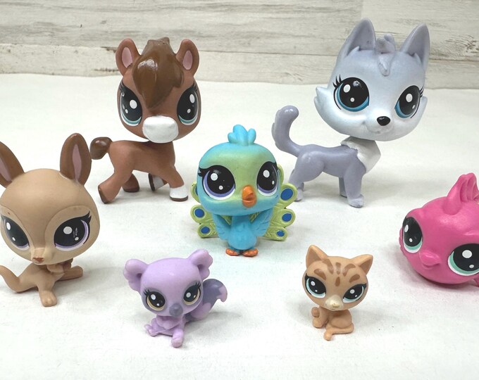 A Colorful Bunch: Littlest Pet Shop LPS Figurines LOT Animals Fish ...