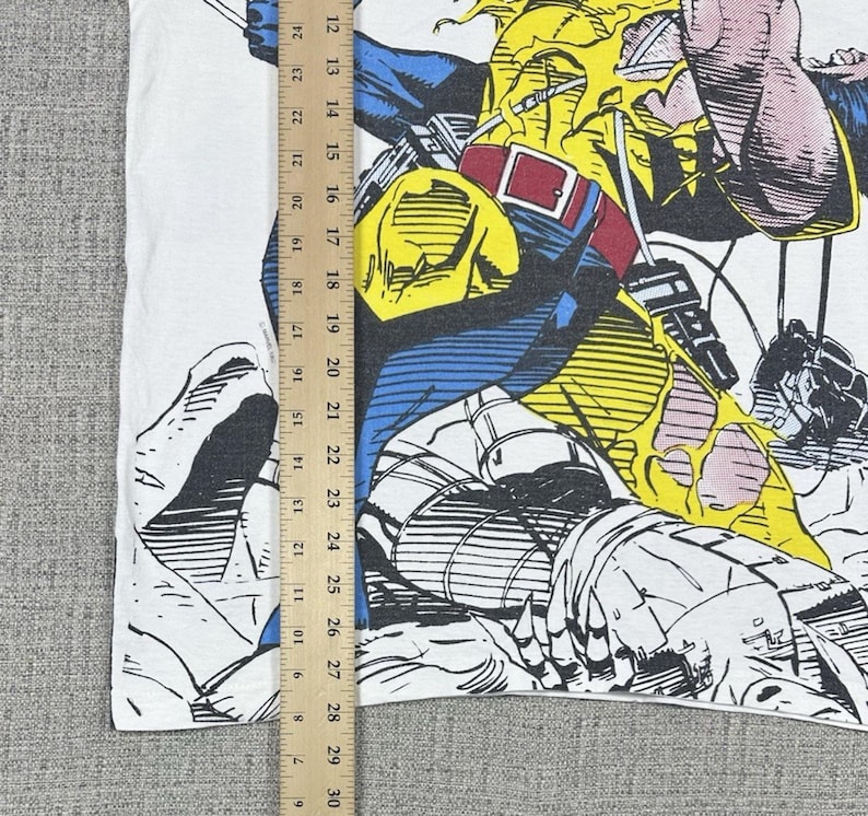 Vintage X-men Wolverine 1992 AOP Mega Print Marvel Comics Double Sided ...