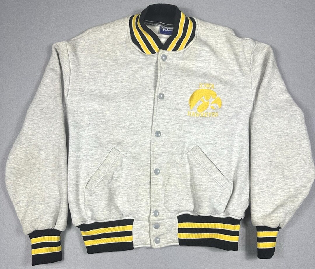 Vintage Iowa Hawkeyes Holloway Letterman / Varsity Style Jacket USA ...