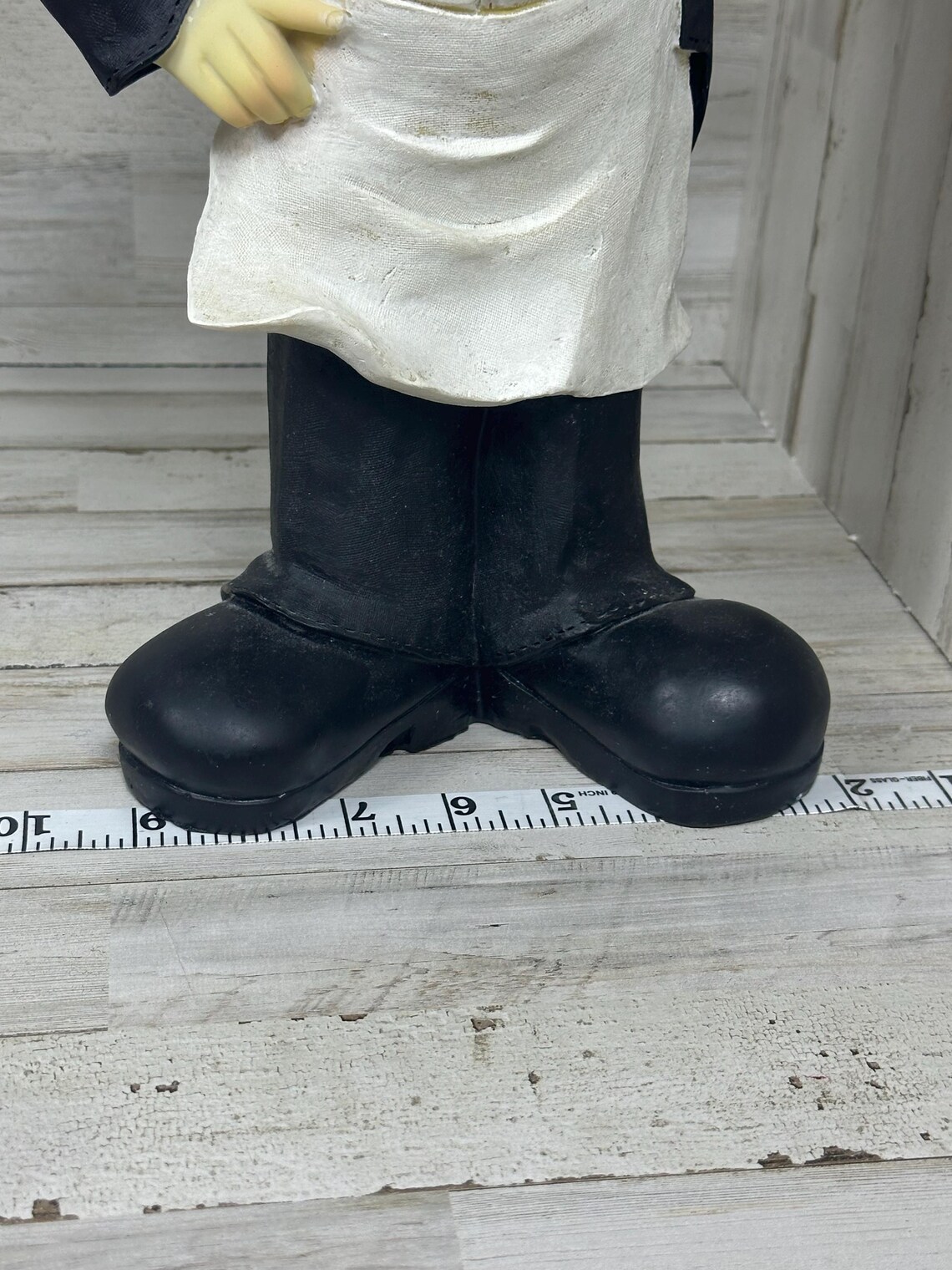 Vintage Waiter Butler Server Statue Figurine Utensil Holder Black Suit ...