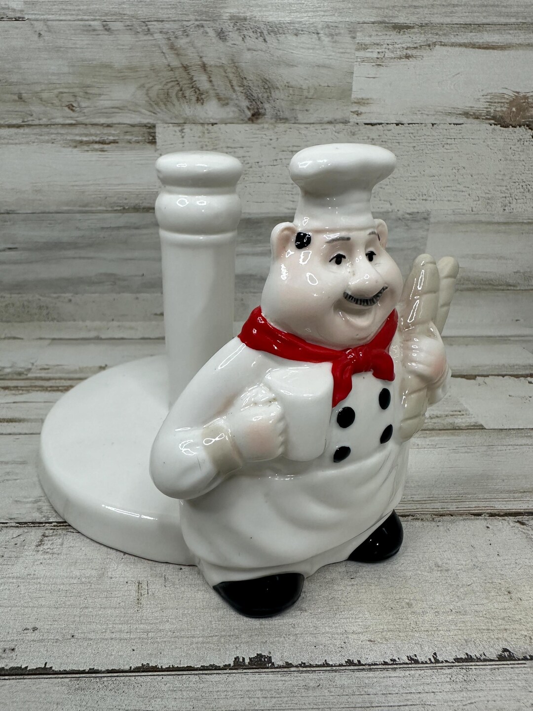 Fat Chef Happy Chef Paper Towel Holder Free Standing Cartoon Style 3D ...