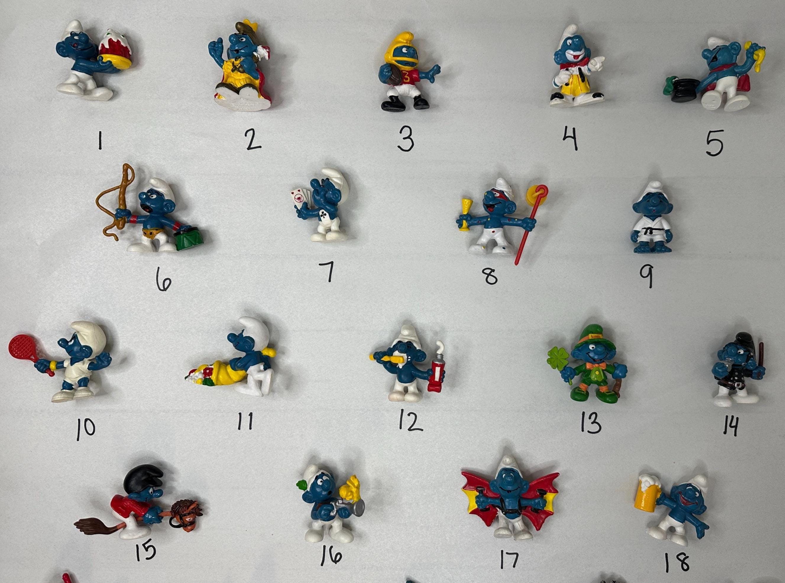 Group 1 ** Vintage 1960s - 1980’s Smurfs Figurines Condition May Vary ...