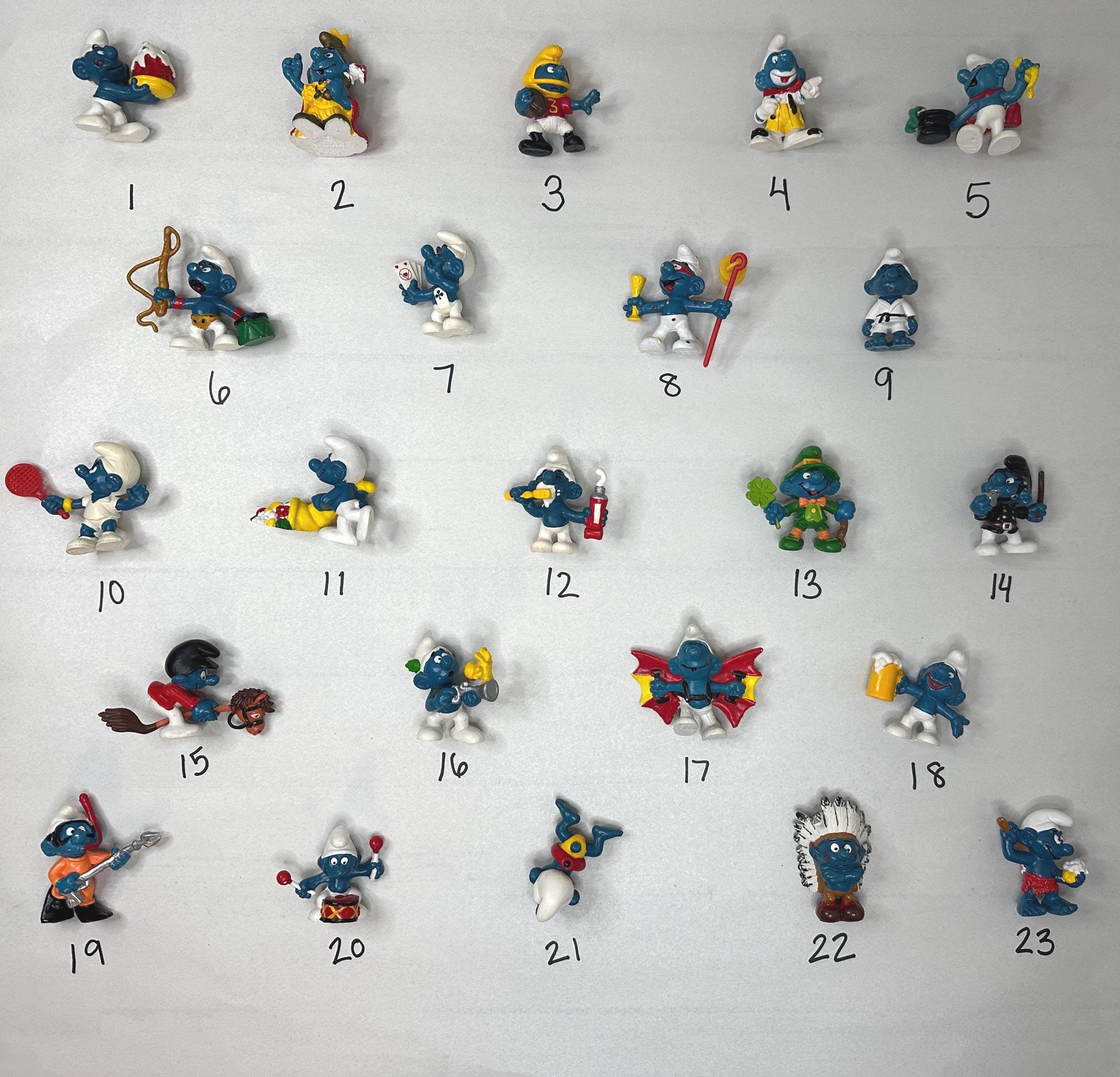 Group 1 ** Vintage 1960s - 1980’s Smurfs Figurines Condition May Vary ...