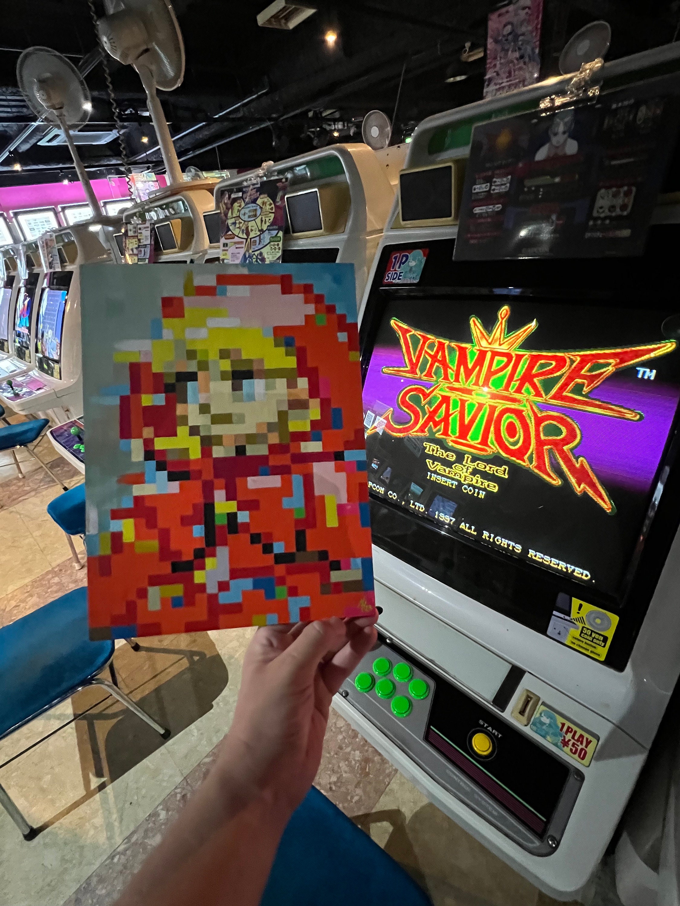 Red Riding Hood original Painting A4 Size Retro Gaming Inspired Acrylic ...