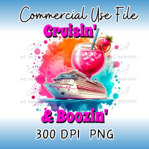Cruisin and Boozin Png - Etsy