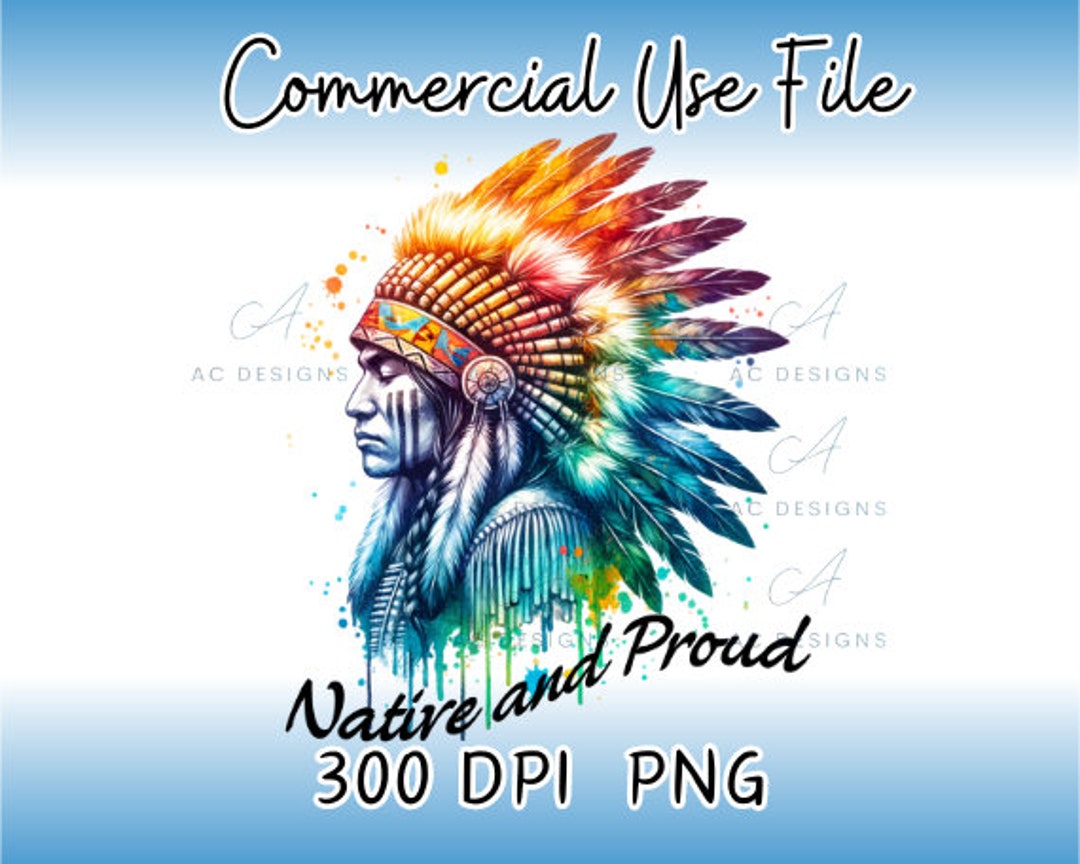 Native and Proud Png, Native American Headdress Png, Native American ...
