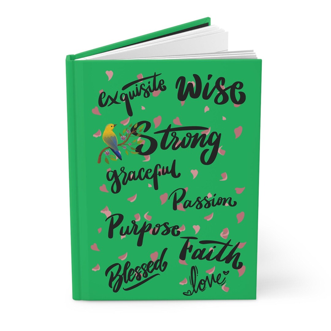 Green Inspirational Journal - Etsy