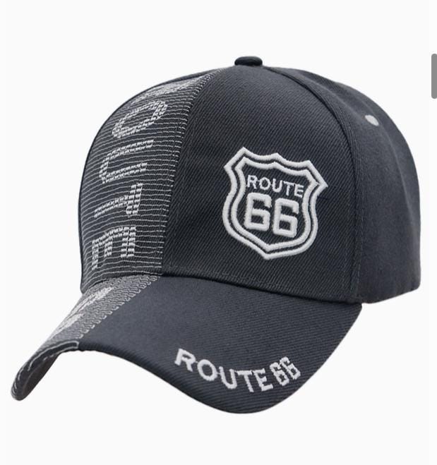 Route 66 Logo Split Stitch Six Panel Acrylic Baseball Cap - Etsy