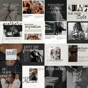 100 Aesthetic Instagram Post Canva Template Boss Lady Instagram Posts ...