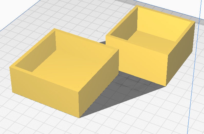 Simplistic Cube Box Compartment Very Detailed .STL for 3D Printing ...