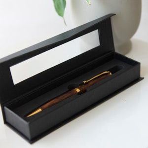 Gift Box With Window for Specialty Pens. Beautiful Black Presentation ...