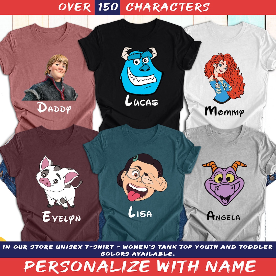 Disney Character Shirts, Disney Family Shirts, Disneyland Shirt ...