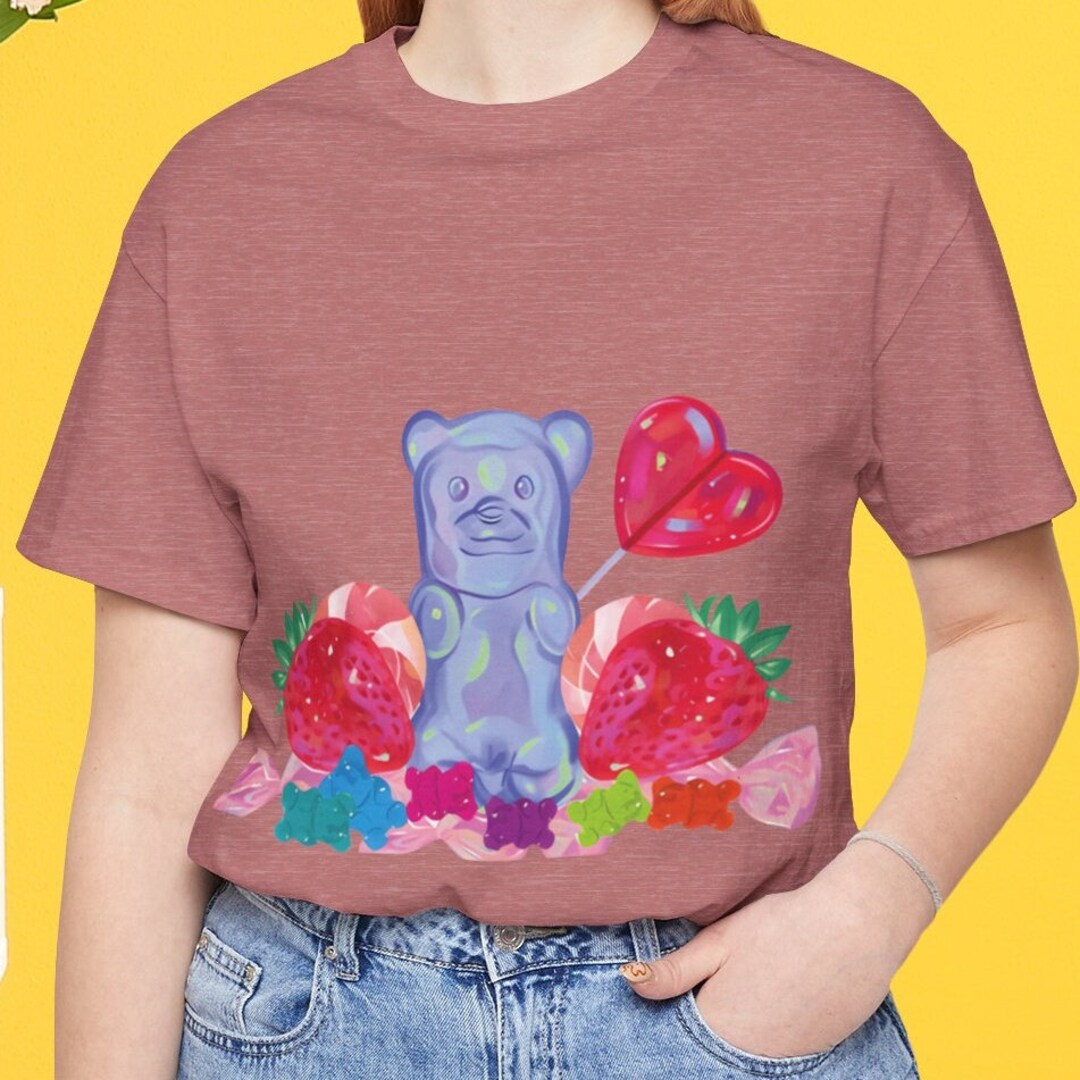 Gummy Bear T-shirt Unisex Short Sleeve Top Color and Size Variety ...