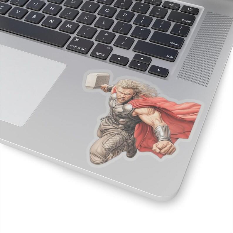 Superhero Stickers, Thor, Vinyl Decal, Kiss-cut Sticker, Transparent ...