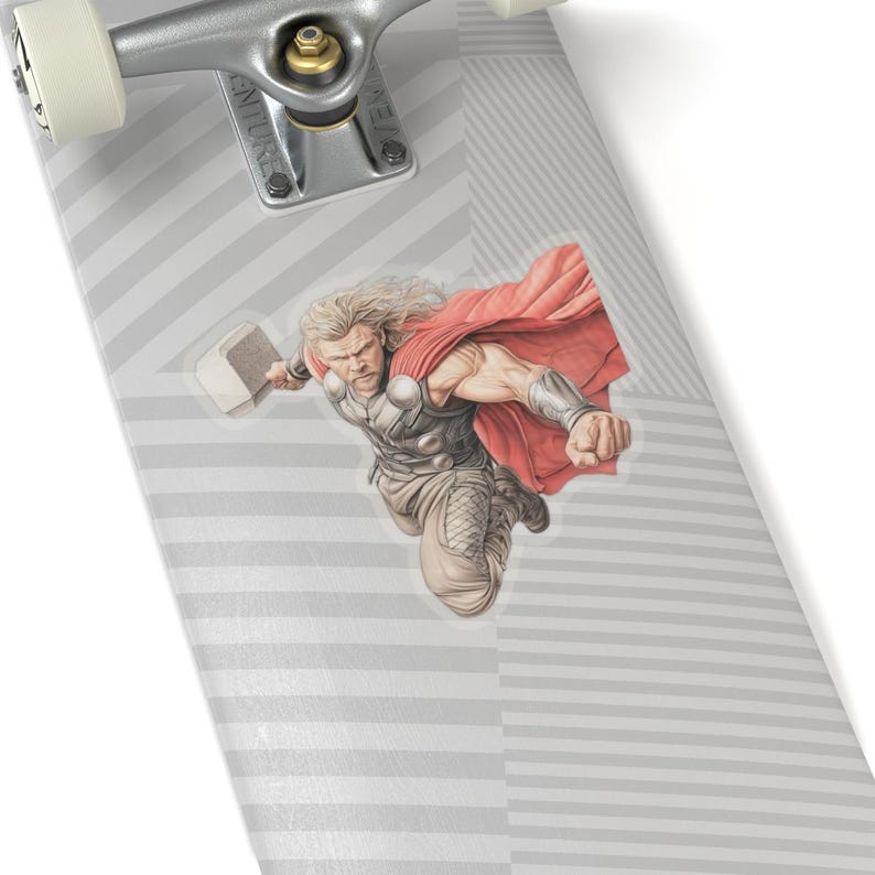 Superhero Stickers, Thor, Vinyl Decal, Kiss-cut Sticker, Transparent ...