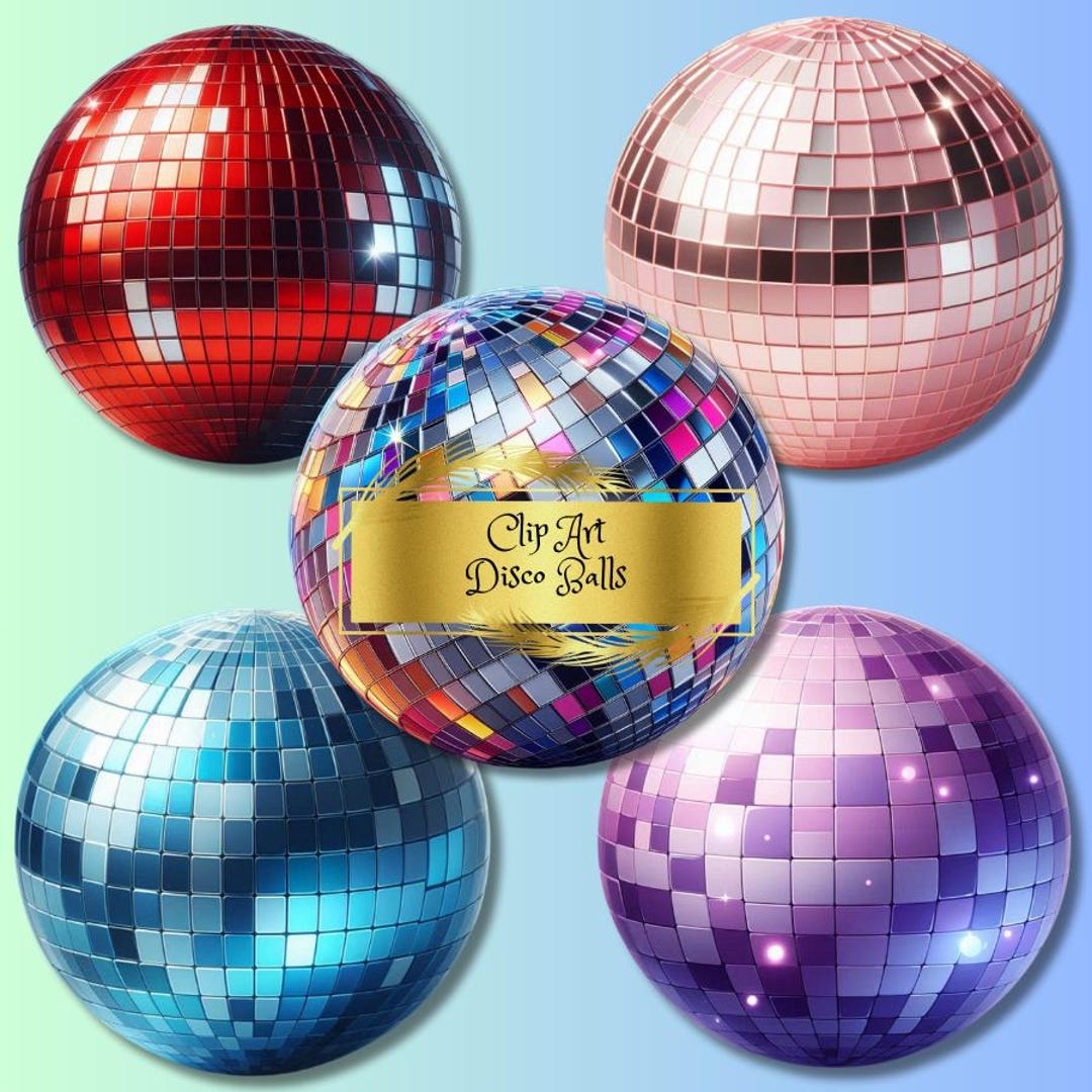 Disco Balls Clipart, Birthday, Party, Wedding, Digital Download Pngs - Etsy