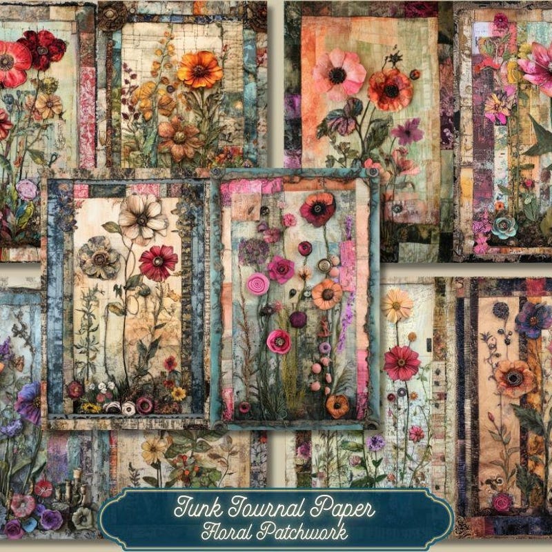 Patchwork Paper - Etsy