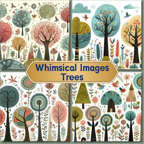 Tree Scrapbook Paper - Etsy