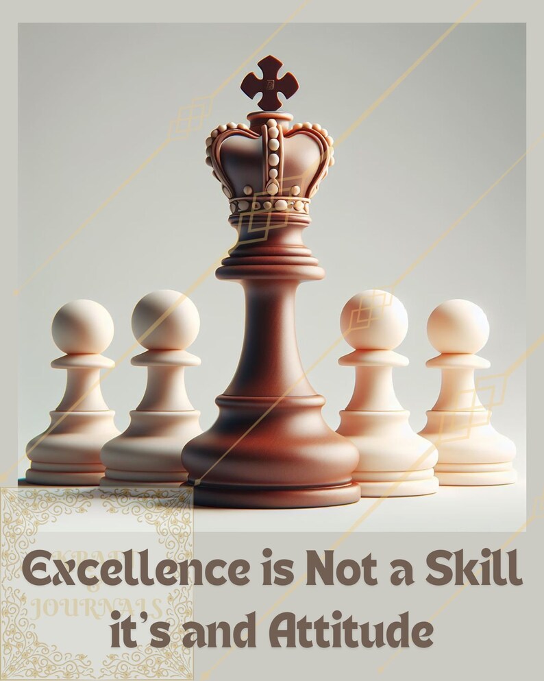 Excellence is Not a Skill, Printable Wal Art Print, Home Decor ...