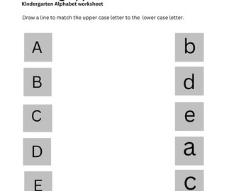 Alphabet Matching Parking Lot Printable Worksheet, Match Uppercase With ...