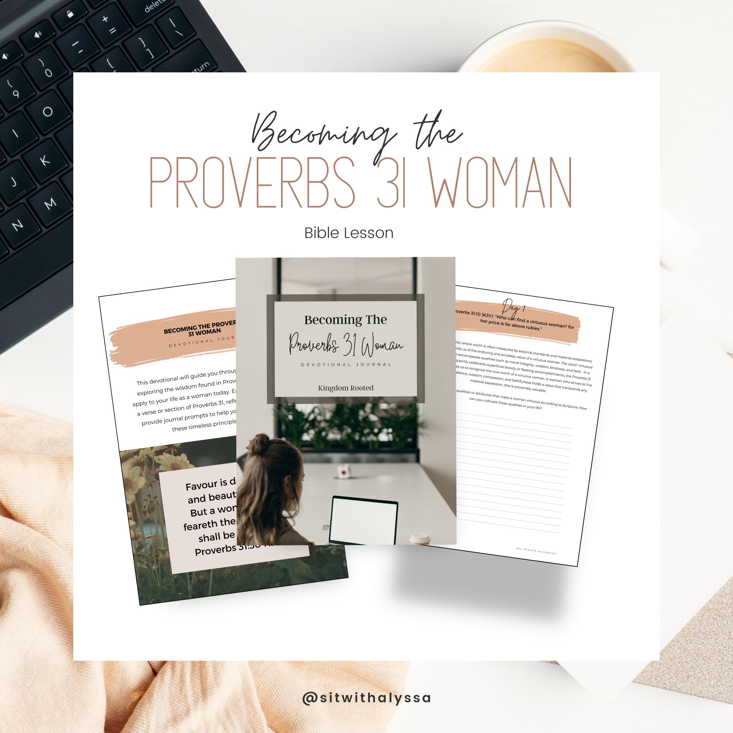 Becoming a Proverbs 31 Woman Bible Lesson - Etsy
