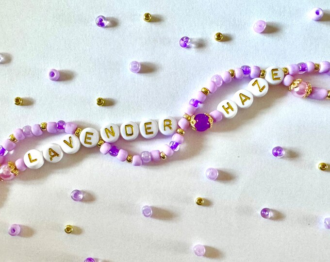 Midnights Lavender Haze Fancy Friendship Bracelet - Etsy