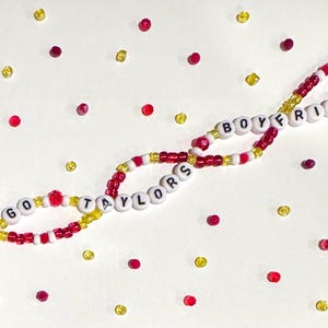 Go Taylors Boyfriend Fancy Travis Kelce Friendship Bracelet - Etsy