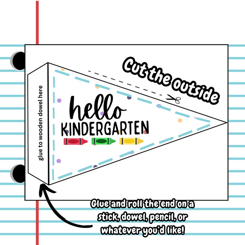 School Supplies-theme First Day of School Flag | Back to School Sign ...