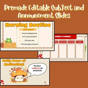 Mushroom Theme Slides Template for Teachers | Spring Classroom Slides ...