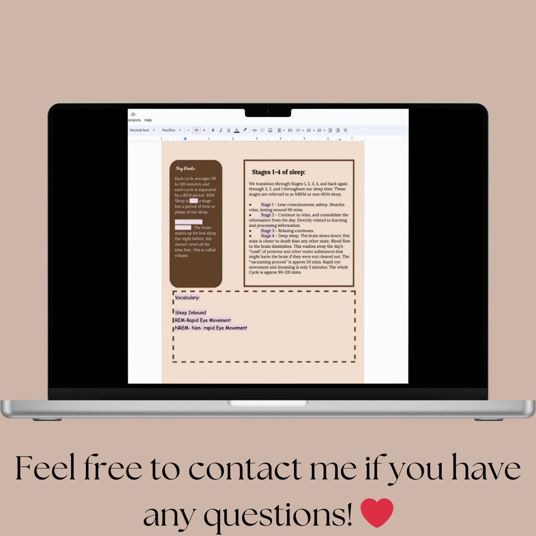 Aesthetic Student Digital Notebook Notes Template for Students Student ...