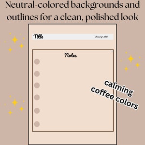 Aesthetic Student Digital Notebook | Notes Template for Students ...