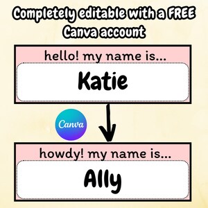 Pastel Name Tags | Desk Name Tags| Name School Labels for Kids| Back to ...