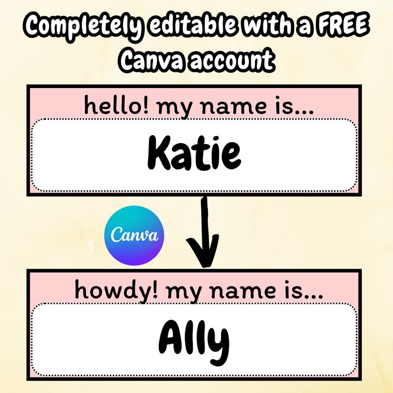 Pastel Name Tags | Desk Name Tags| Name School Labels for Kids| Back to ...